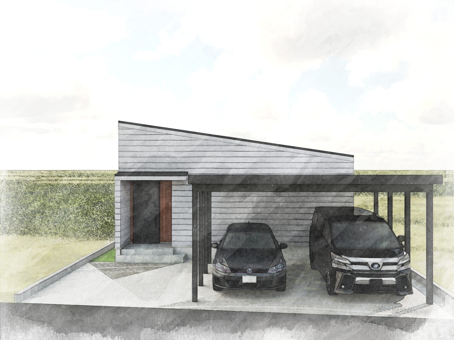 平屋プラン｜ACTUS LABO｜家具も一緒に考えるセミオーダー型の新しい家づくり